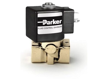 7121KBN2SV00N0D100P3 - Parker 2-Way Brass Valve 1/4 Inch Direct Acting ...